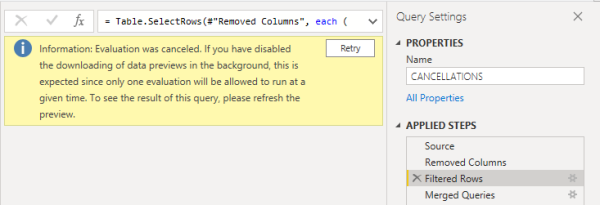 How To Fix Powerbi Query Editor Cannot Modify This Step Because There Are Errors In Previous